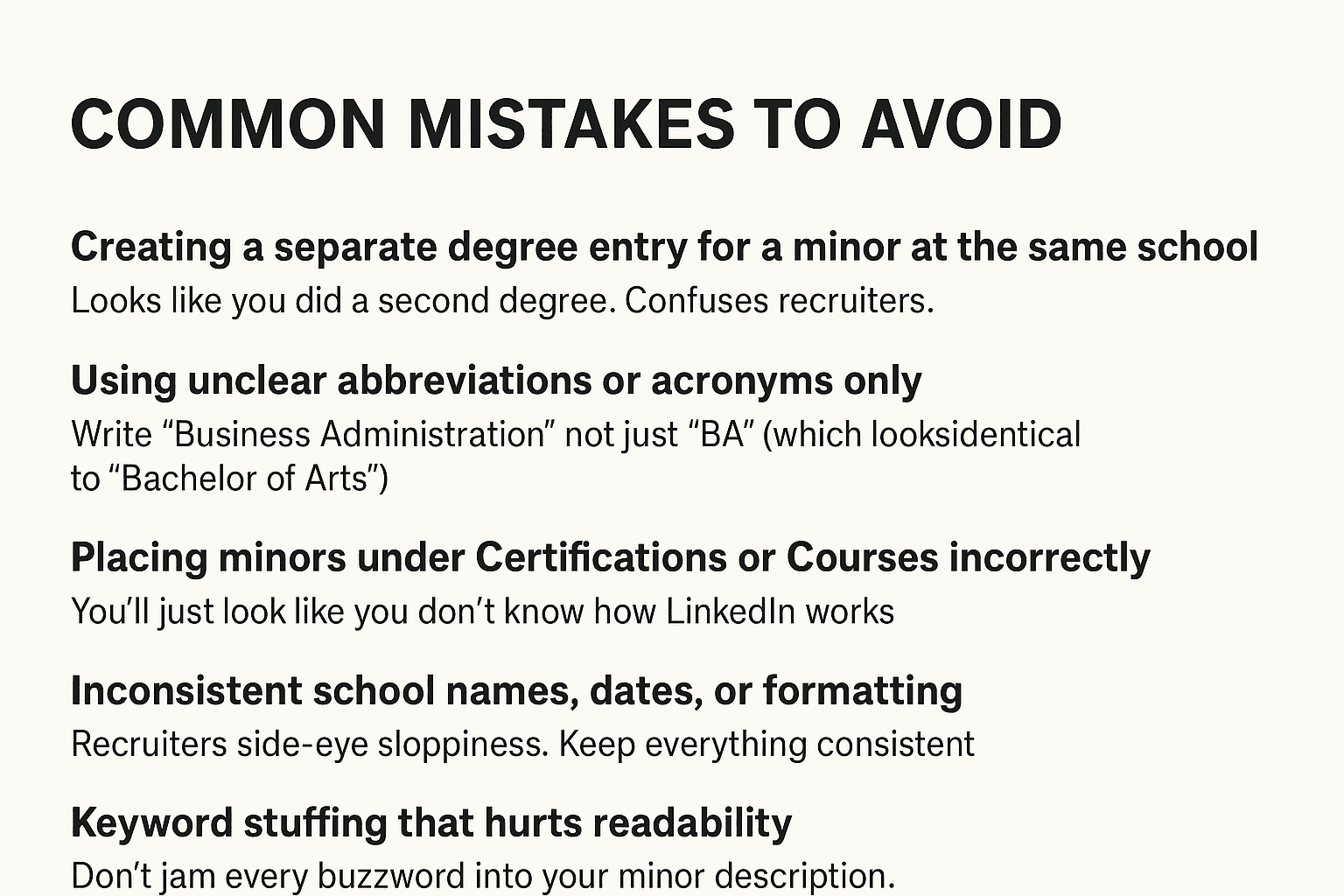 How to Add a Minor on LinkedIn (3 Methods, Step-by-Step 2026)