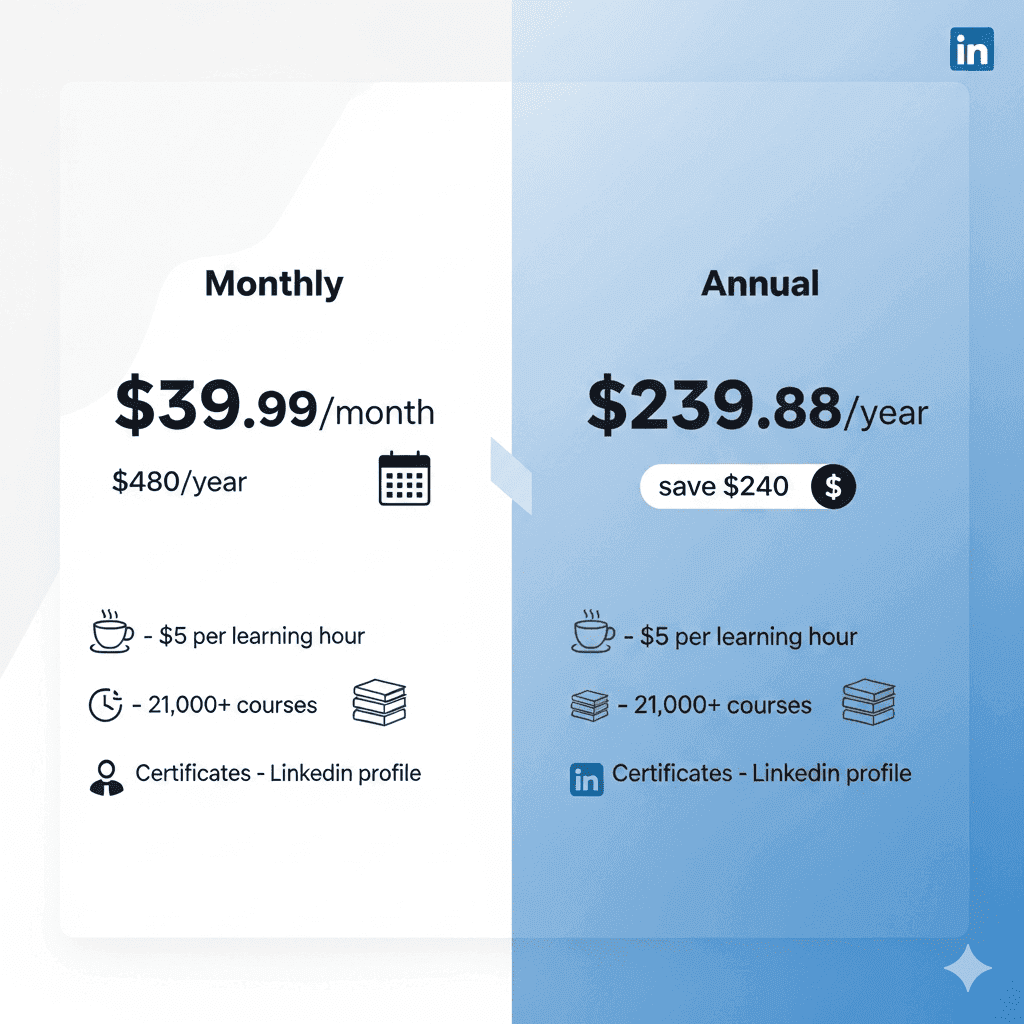 LinkedIn Learning Pricing 2026: Costs, Discounts & Free Access